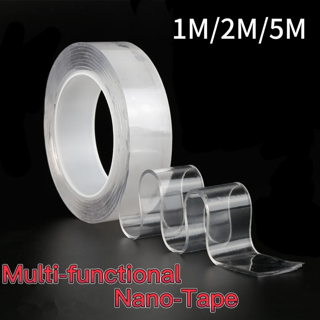 1M-2M-3M-5M-Transparent-Nano-Tape-Washable-Reusable-Double-Sided-Tape ...