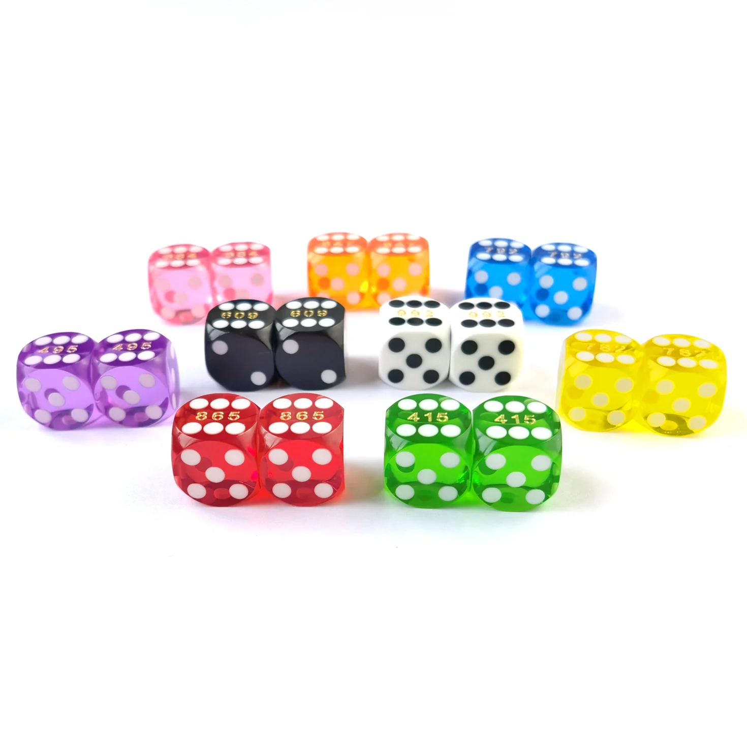 Bescon-Dice-Professional-Small-Precision-Dice-12-7mm-1-2-inch-with ...