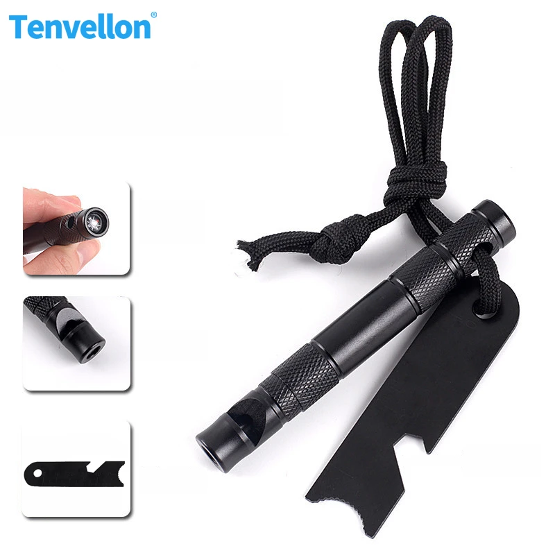 Multi Function Portable Outdoor Survival EDC Tool 7 IN 1 Emergency ...