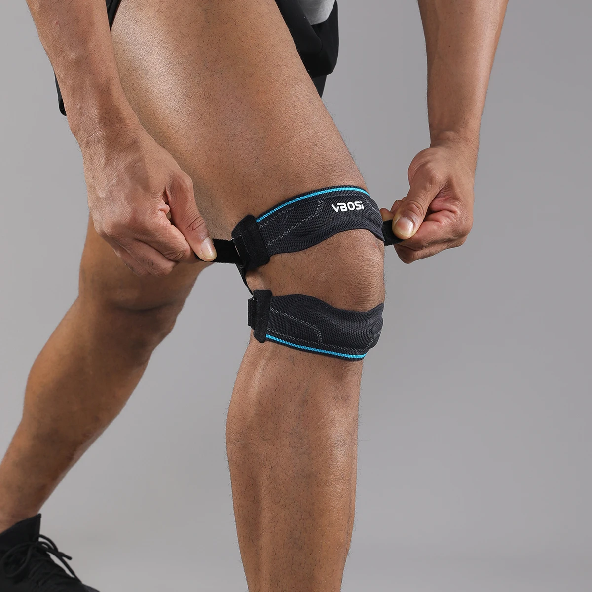 1 Piece Men & Women Adjustable Silicone Dual Patella Tendon Strap ...