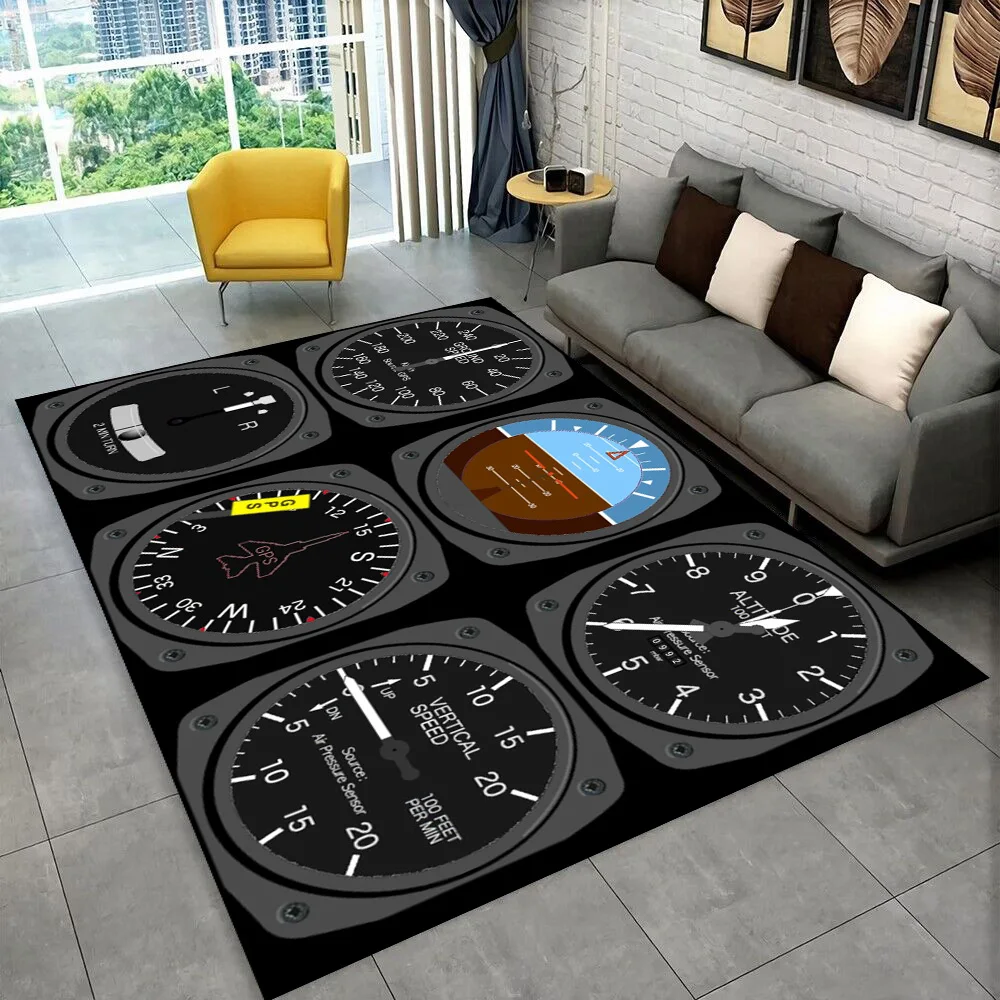 Fighter-Aircraft-Control-Cockpit-Cabin-Carpet-Rug-for-Home-Living-Room ...