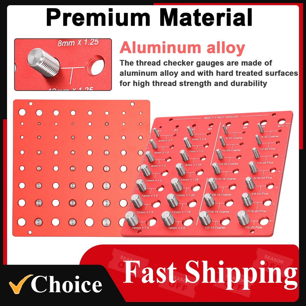 Nut-and-Bolt-Thread-Checker-Set-28-Thread-Identifier-Gauge-Inch-and ...