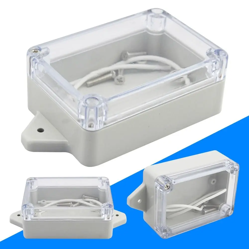 Waterproof-Plastic-Junction-Box-Transparent-Cover-Enclosure-Electronic ...