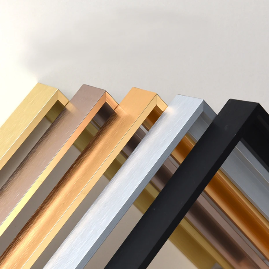 30x30-100x100-Square-Painting-Frame-Aluminum-Alloy-Bars-Gold-Black ...