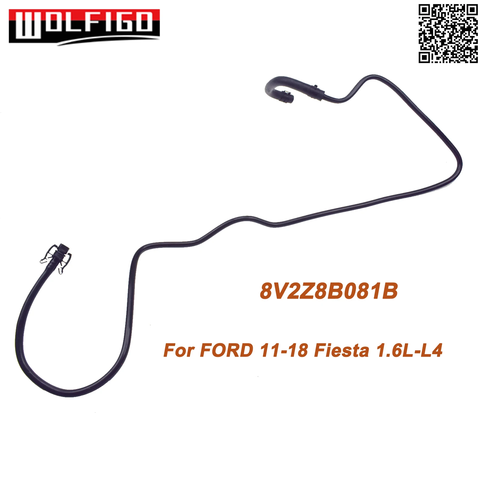For-FORD-2011-18-Fiesta-1-6L-L4-Radiator-Overflow-Hose-Backlog-Hose ...