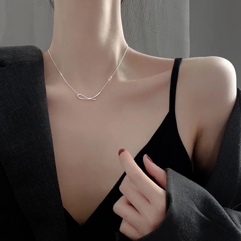 Reeti-Wholesale-Trendy-925-Sterling-Silver-Simple-Necklace-For-Women-Fine-Jewelry-Wedding-Party ...
