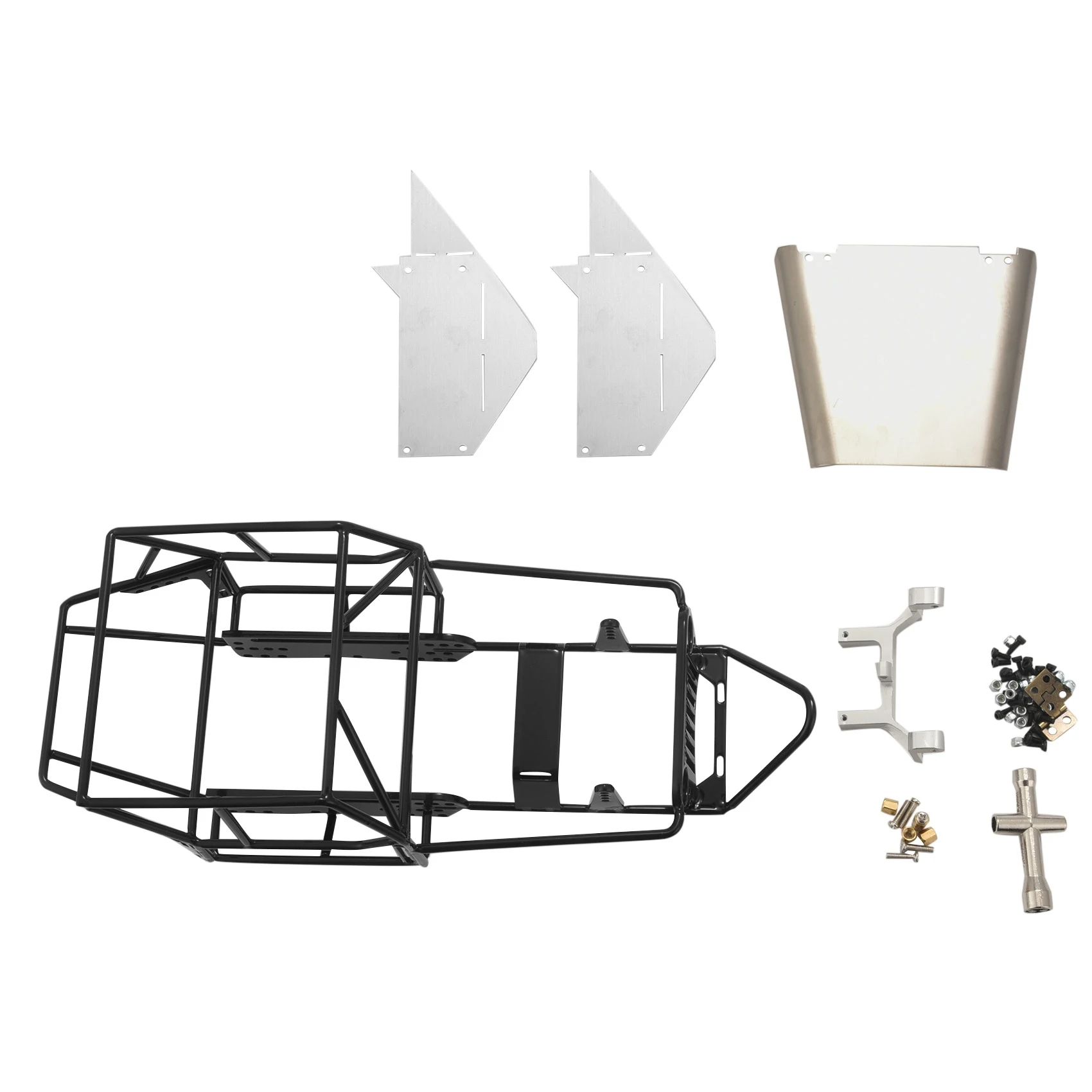 Full-Tube-Frame-Metal-Chassis-Metal-Body-Roll-Cage-for-WPL-C14-C24-C24 ...