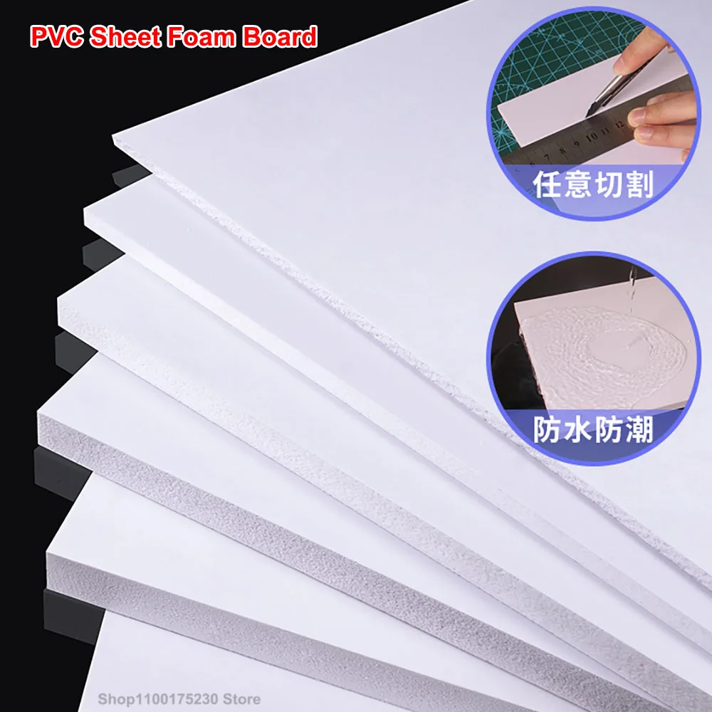 White-PVC-Sheet-Foam-Board-Handmade-Model-Making-Material-Plastic-Flat ...
