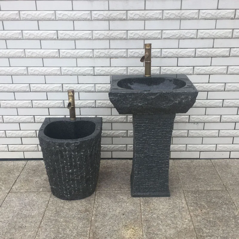 Lavabo de piedra para jardín al aire libre, lavabo para lugares ...