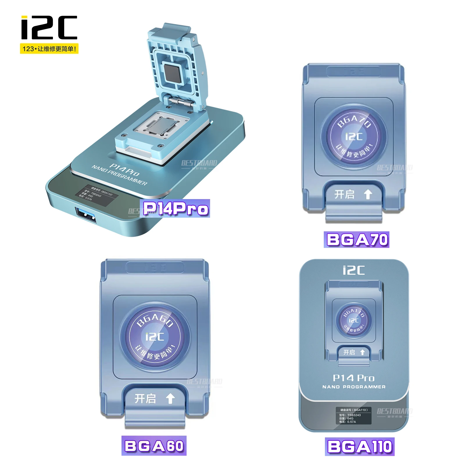 Programador-de-m-dulo-i2c-P14-pro-NAND-BGA70-BGA110-BGA60-lectura-y ...