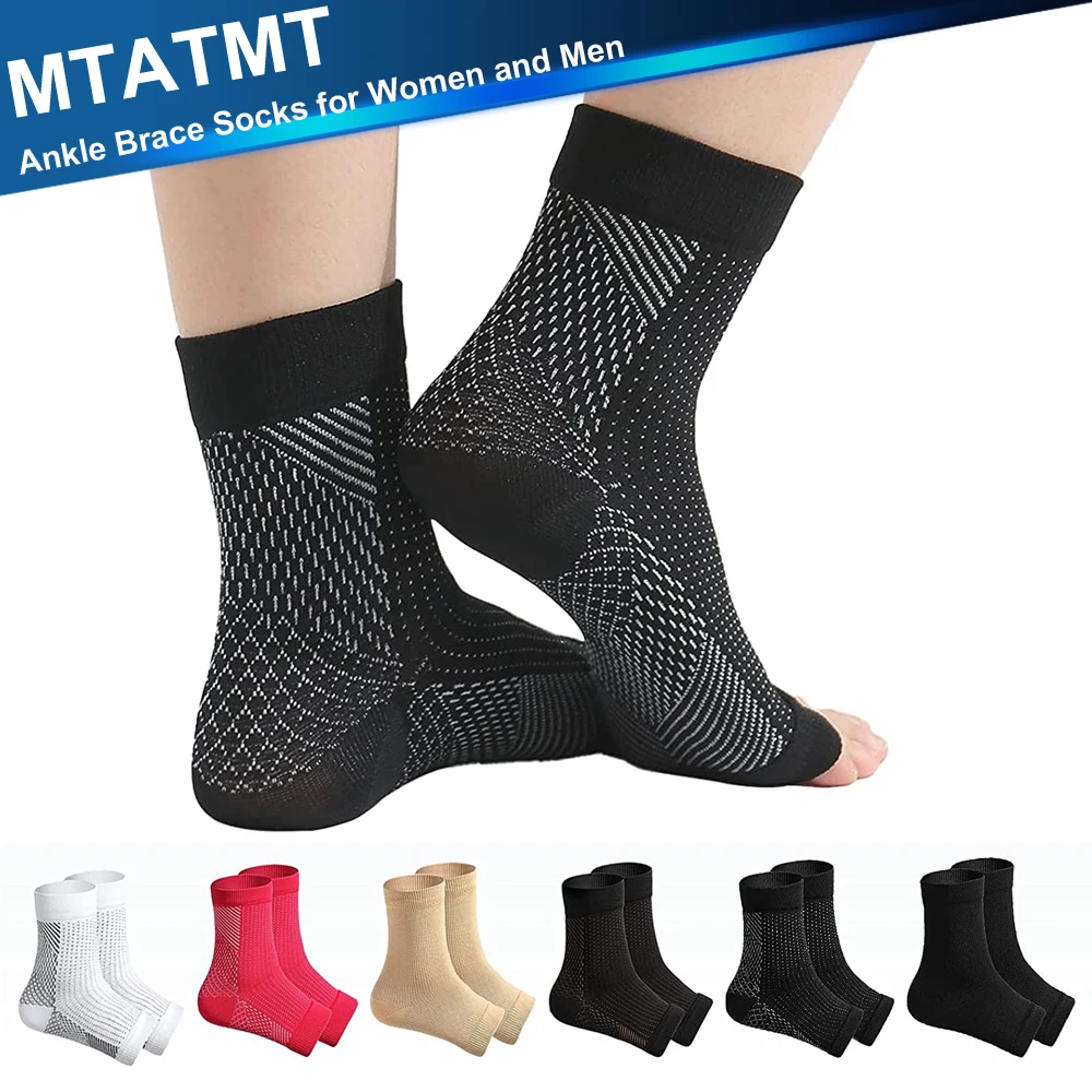 1Pair-Neuropathy-Socks-Ankle-Brace-Socks-and-Tendonitis-Compression ...