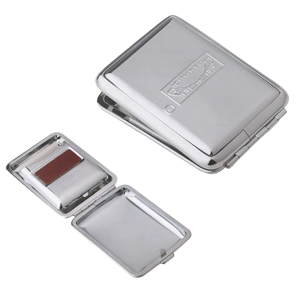 Vintage Stainless Steel Metal Matchbox With Fire Board 65mm*48mm*12mm ...