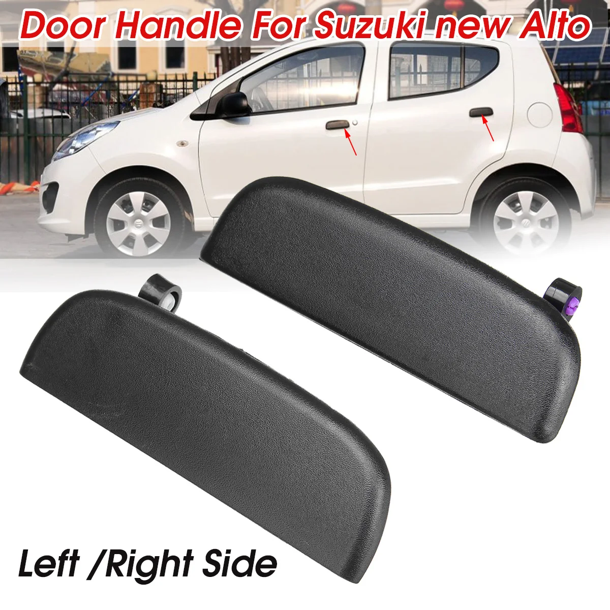 Car Front Rear Outer Exterior Door Open Handle Outside DoorKnob Left ...