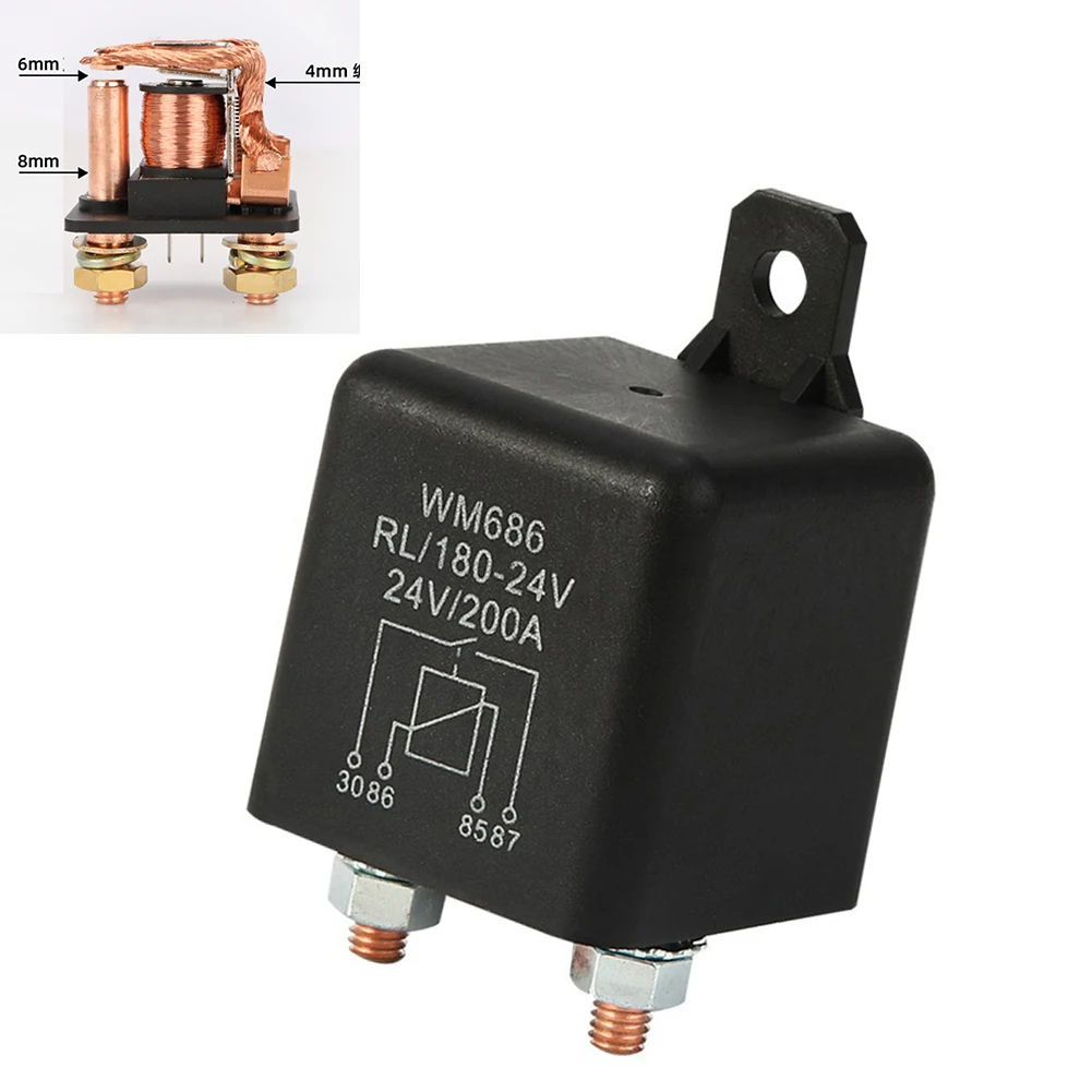 High Current 24V Relay 200A Automotive Relay DC24V 40 To + 125 ° C.high ...