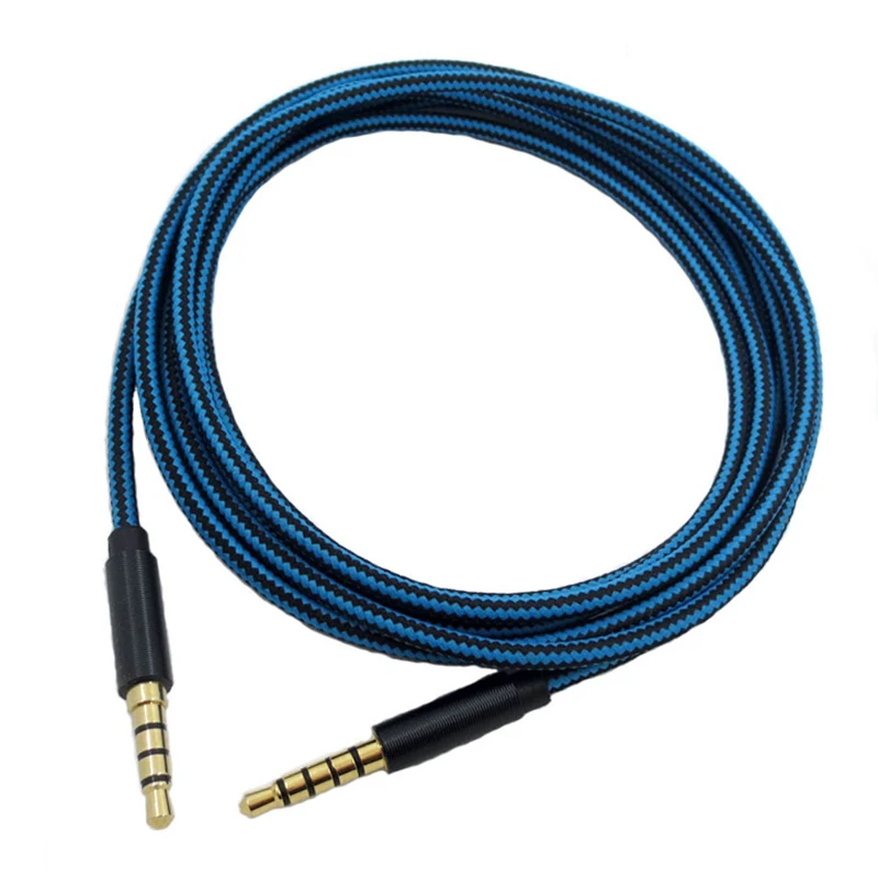 Nylon-Tran-ado-Cabo-De-udio-para-Logitech-substitui-o-De-Auscultadores ...