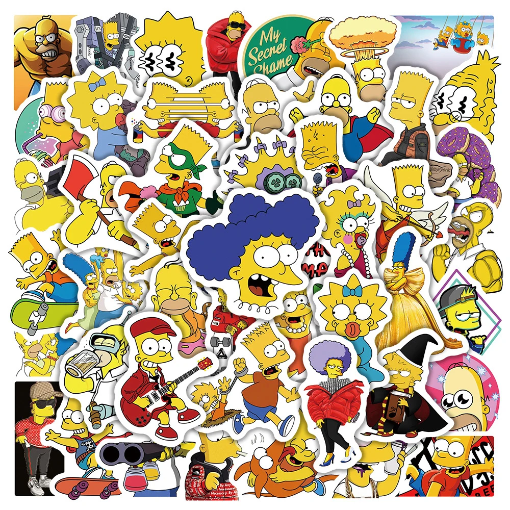 10-30-50PCS-The-Simpsons-Cartoon-Stickers-Graffiti-Toy-DIY-Skateboard ...