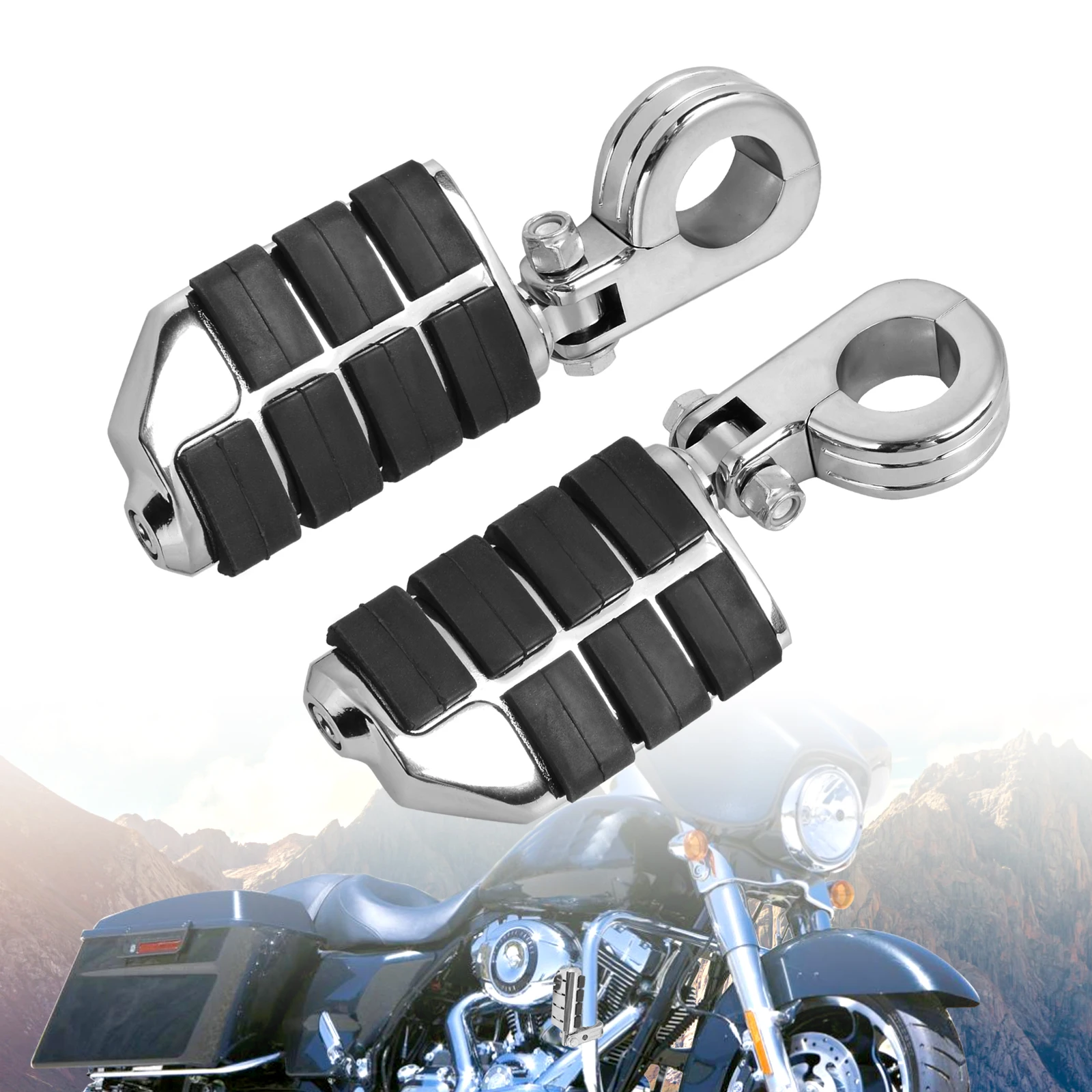 Motorcycle-360-P-Clamps-Accessories-Highway-Footpegs-Crash-Bar-for-1-1 ...