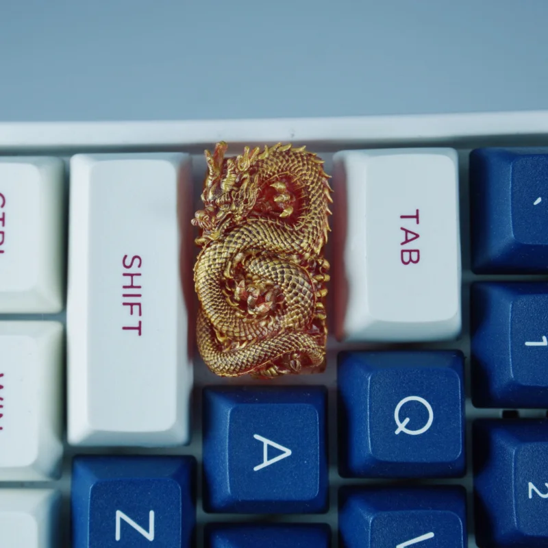 Dragon-Keycaps-Custom-Resin-Artisan-Keycaps-Transparent-1u-ESC-1-75u ...