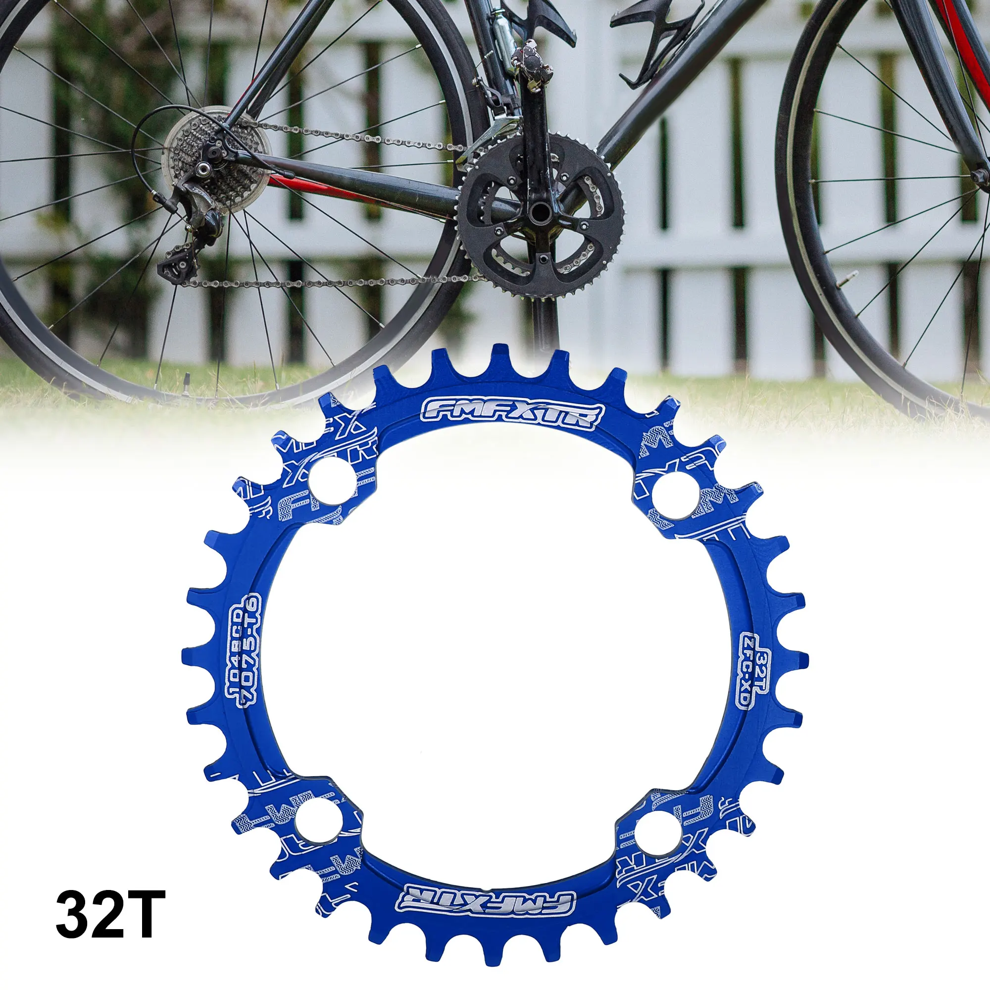 X-Autohaux-32T-34T-36T-38T-40T-42T-104mm-4-Holes-Aluminum-Alloy-Bicycle ...