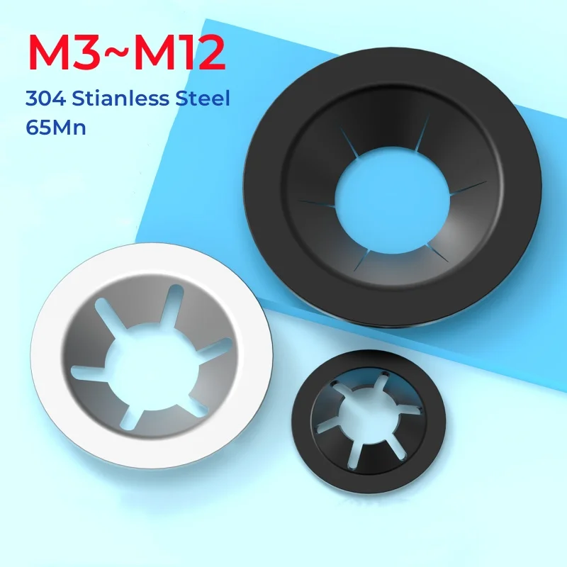 304 Stainless Steel 65Mn External Circlip Self-Locking Retaining Clip ...