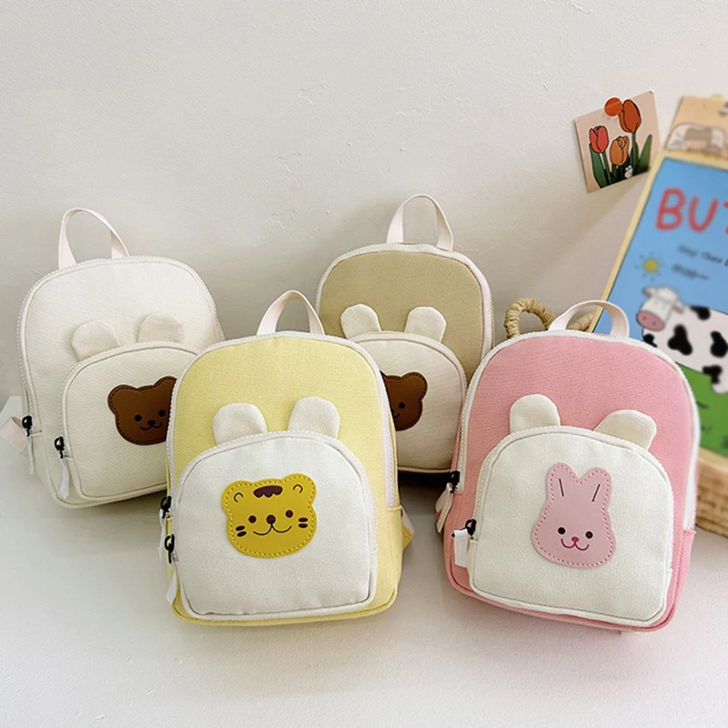 Baby-Backpacks-Kindergarten-Schoolbag-Cute-Cartoon-Bear-Rabbit-Tiger ...