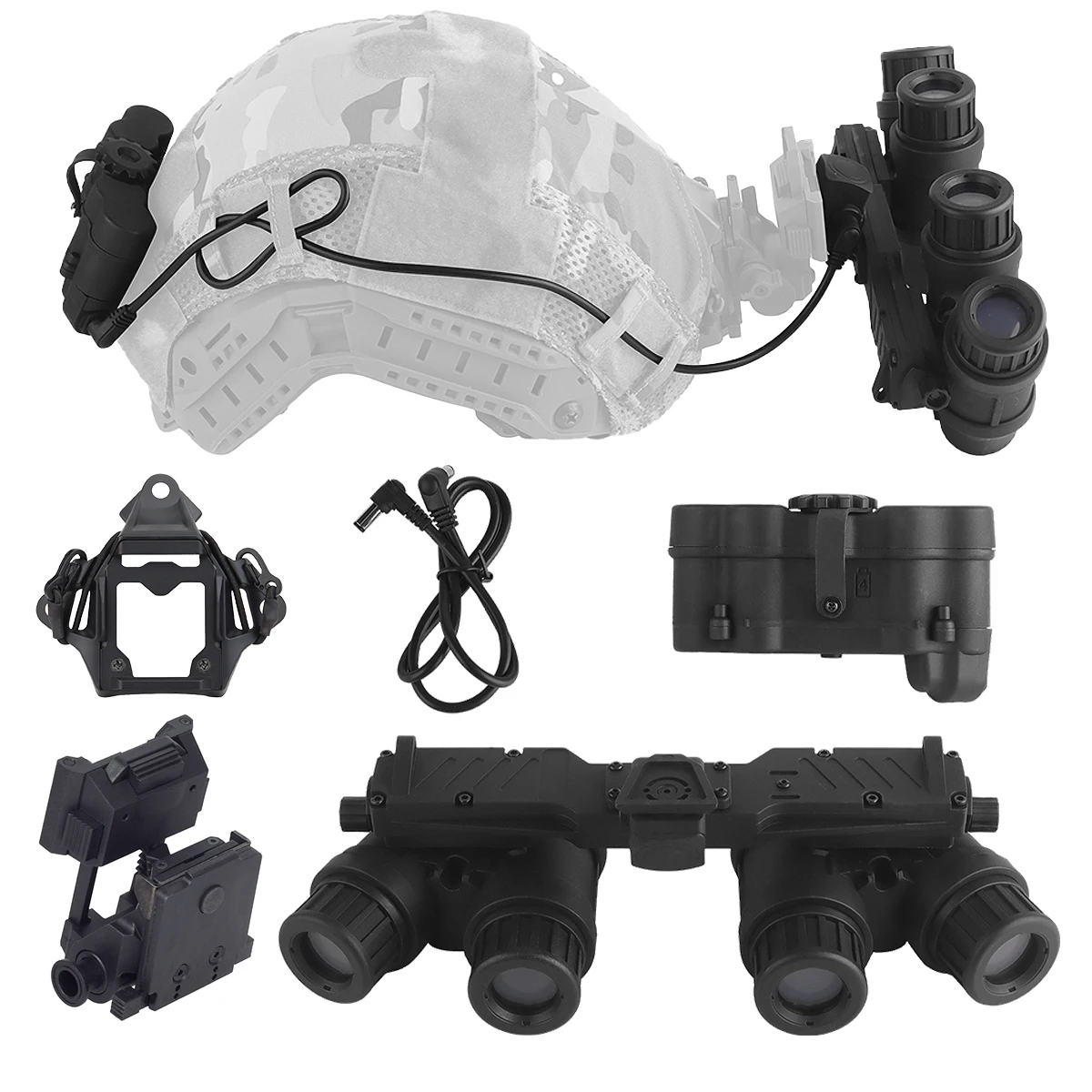 Tactical-GPNVG-18-Night-Vision-Goggles-DUMMY-Model-NVG-Holder-Helmet ...