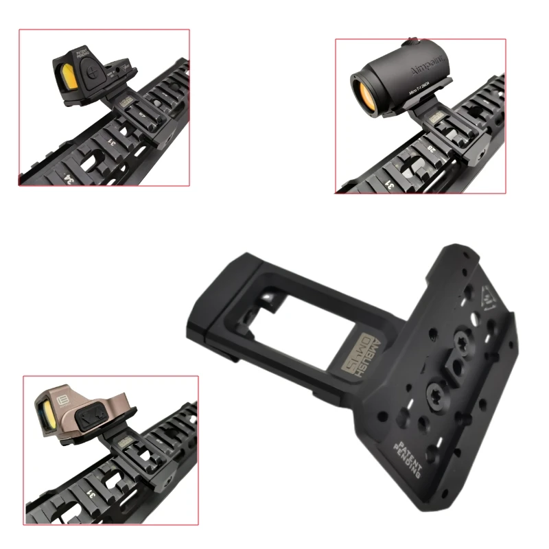 New Tactical Ambush 45-Degree Canted Offset Optic Mount for 20mm ...