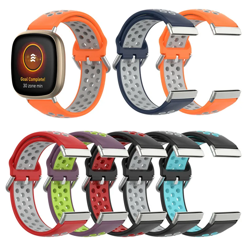 Silicone Band for Fitbit Versa 3 4 Smart Watch Replacement Bracelet For ...