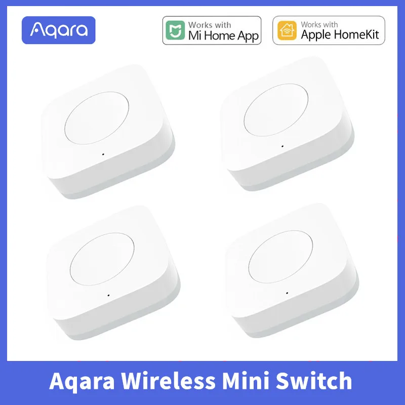 Aqara Wireless Mini Switch ZigBee APP Remote Control 3 Ways Smart Home ...