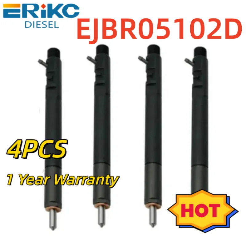 4PCS EJBR05102D Common Rail Nozzle Injection 166001137R OEM 28232251 ...