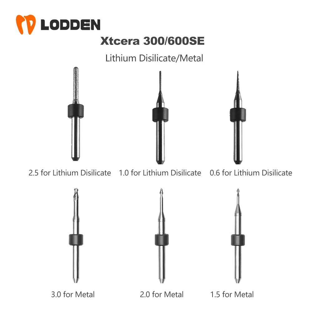 Xtcera-300-600SE-for-Lithium-Disilicate-Metal-Dental-Lab-Milling-Burs ...