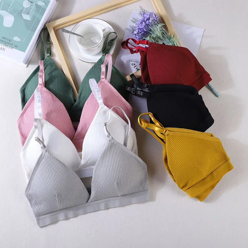 Women-Sports-Bra-Triangle-Cup-Chest-Wrapped-Breathable-And-Sexy-No ...