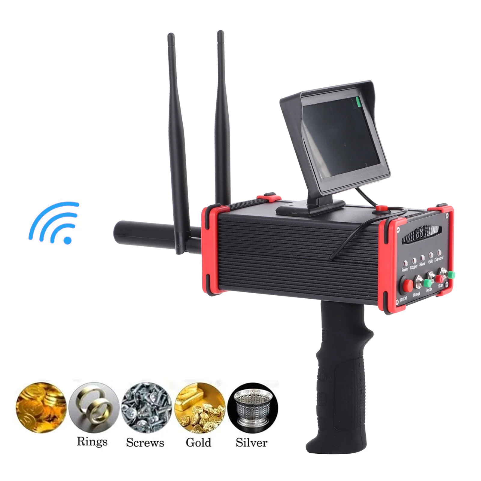 Metal-Detector-Accurate-Treasure-Finder-Remote-Sensitive-Copper-Scanner ...