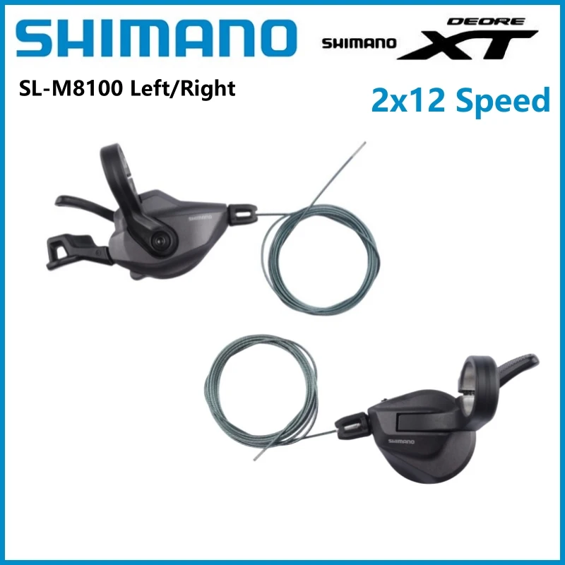 Shimano Deore XT Series SL-M8100 Shifter 2s Left 12s Right Shift Lever ...