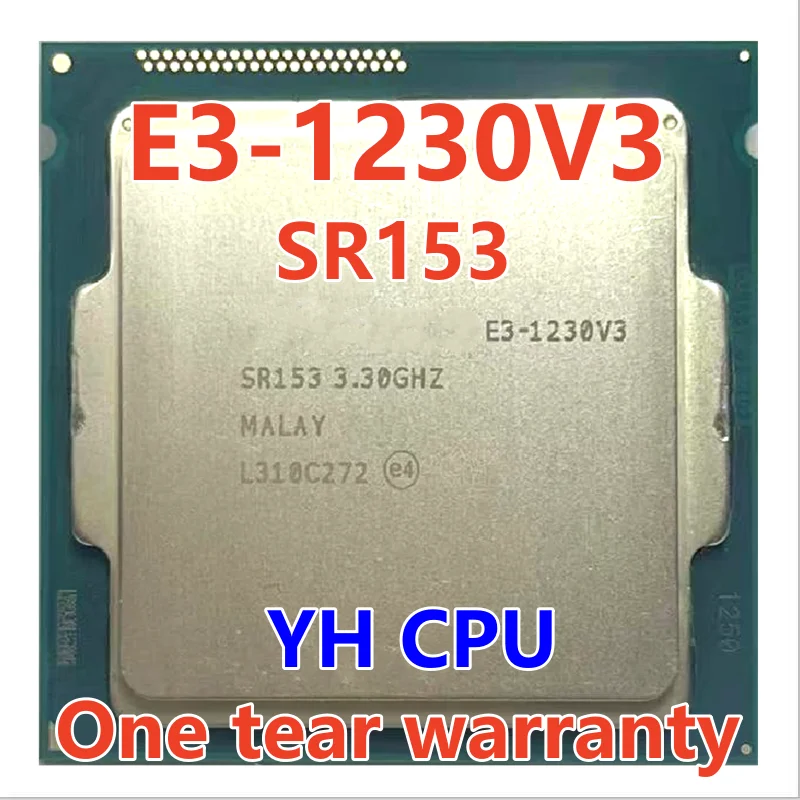 E3 1230 v3 E3 1230 v3 E3 1230v3 E3 1230V3 SR153 3.3 GHz 쿼드 코어 8 스레드 CPU 프로세서 8M 80W LGA 1150 ...