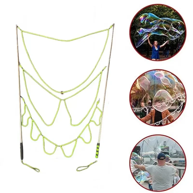 Three-Style-Bubble-Rope-Stainless-Steel-Giant-Bubble-Maker-Wand ...