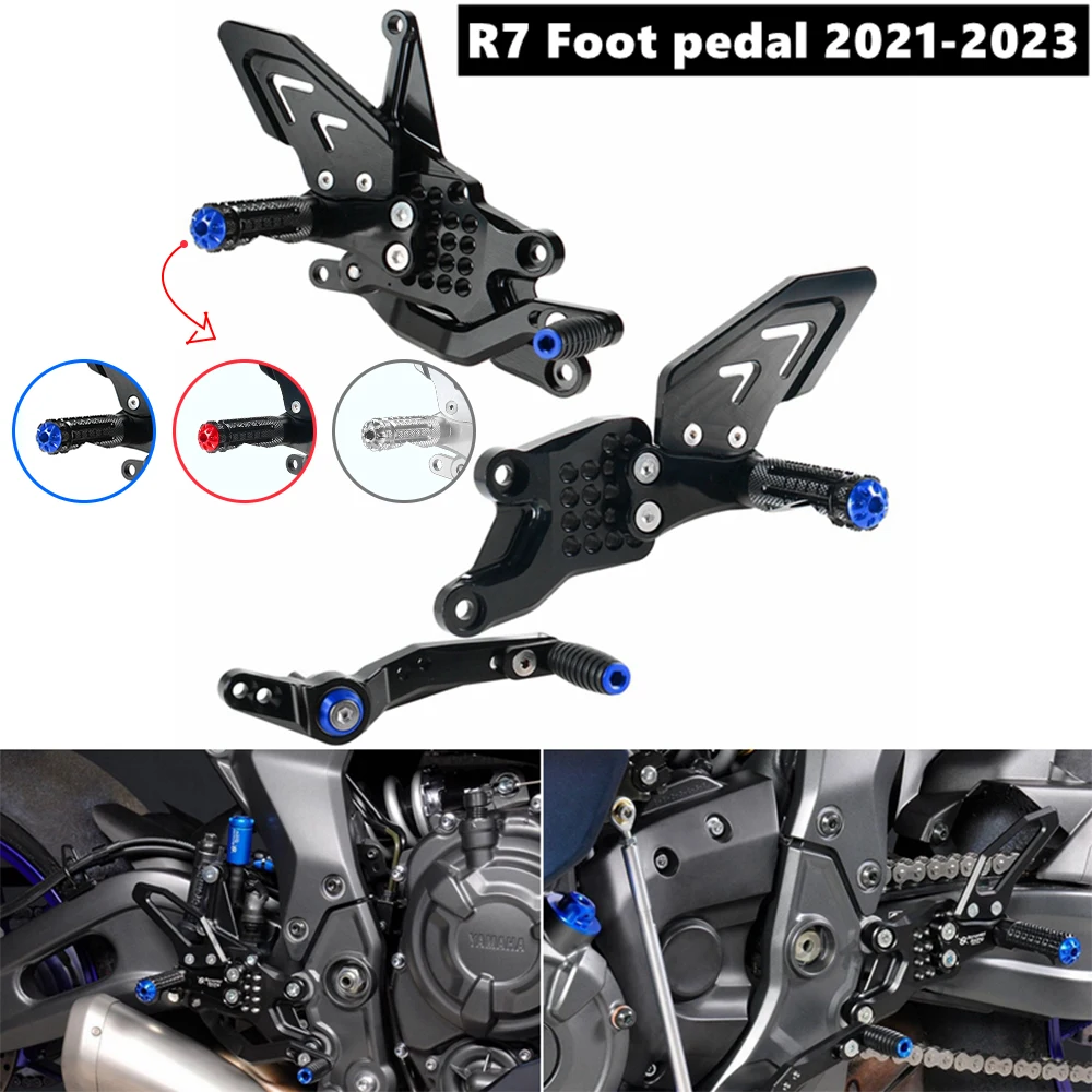 NEW-R7-Motorcycle-CNC-Adjustable-Rear-Set-Rearsets-Footrest-Foot-Rest ...