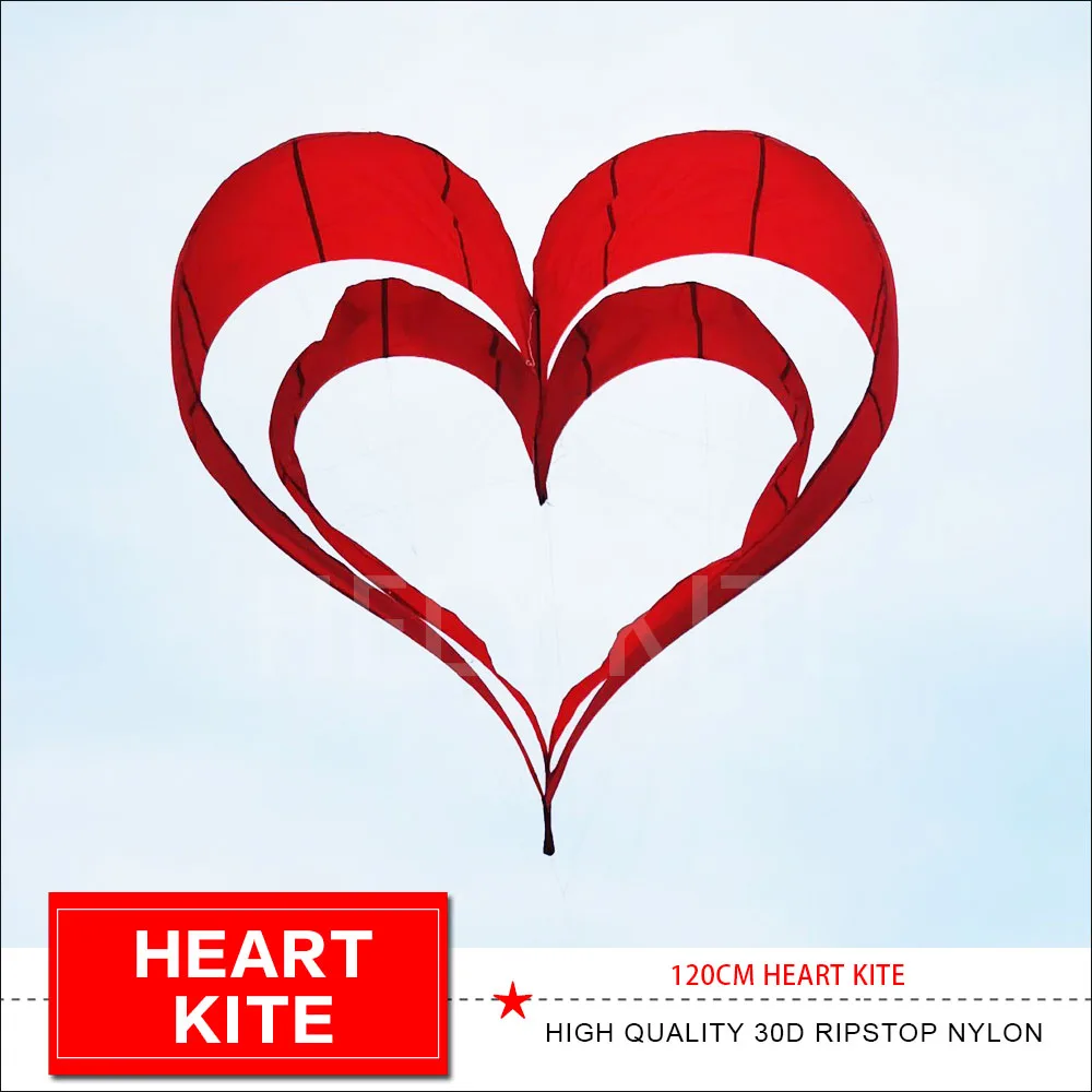 New Product Love Heart Kite for Kids and Adults High Quality Nylon ...