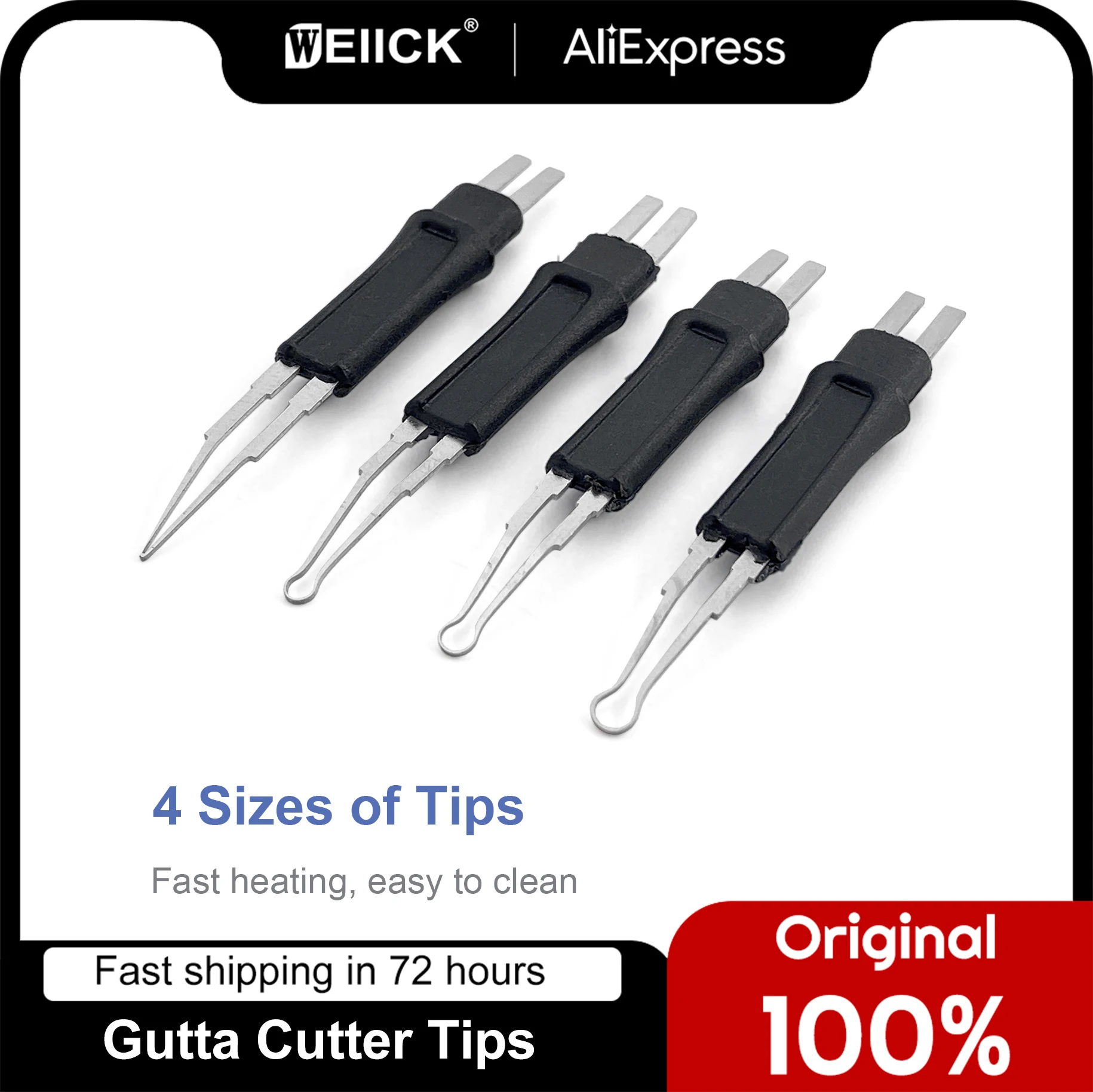 WellCK-4pcs-Pack-Dental-Heated-Gutta-Cutter-Tips-for-Gutta-Percha-Point ...