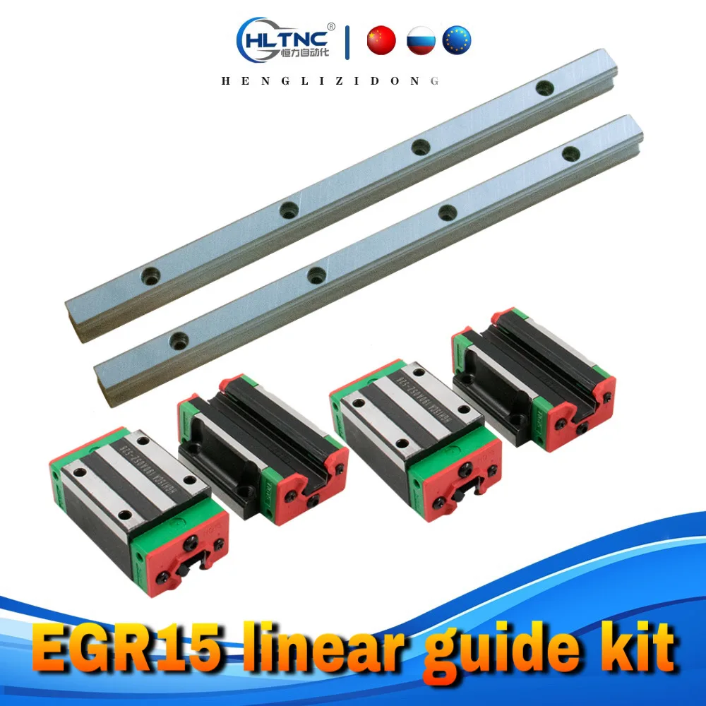 Fast shipping high quality 2pcs 15mm EGR15 low assembly square linear ...