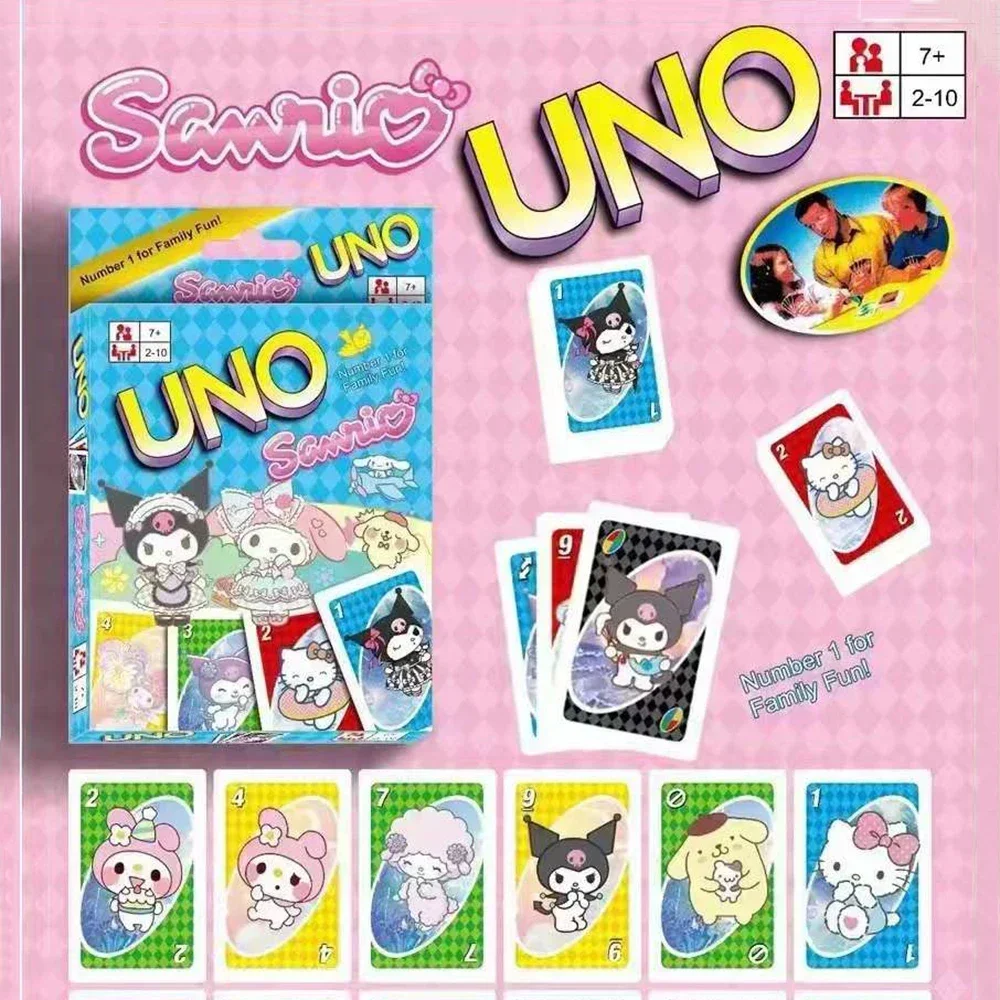 UNO-Sanrio-Board-Game-Anime-Cartoon-Kawaii-Figure-Pattern-Family-Funny ...