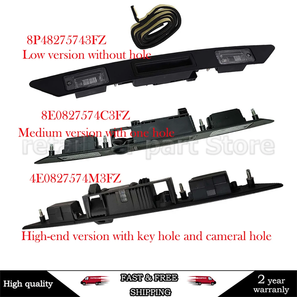 1PC-Rear-License-Plate-Light-Trunk-Tailgate-Handle-Switch-8P48275743FZ ...