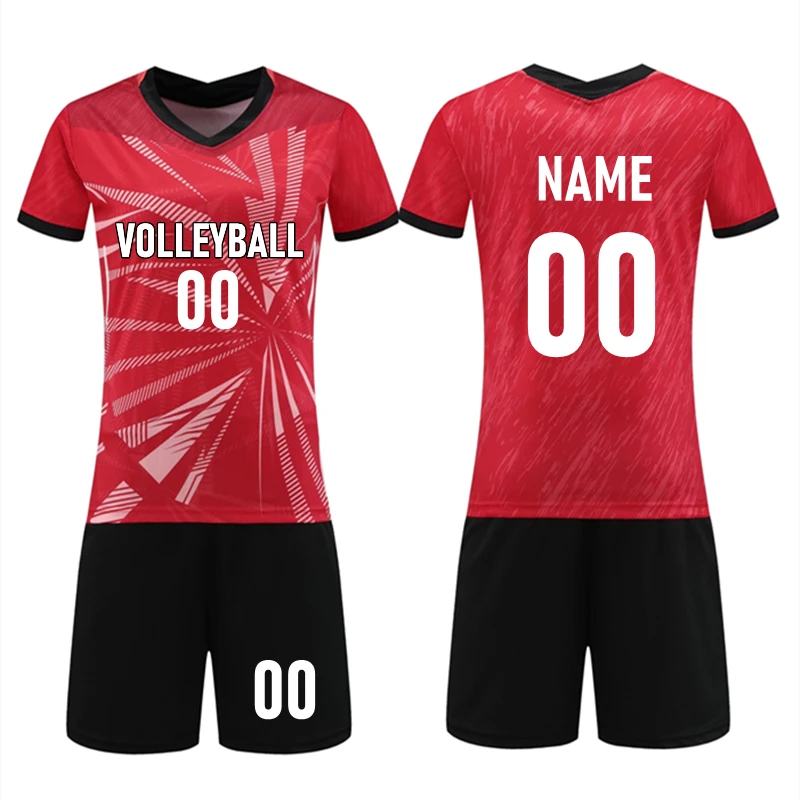 Conjunto-de-Jersey-de-voleibol-para-mujer-uniforme-de-voleibol-de-manga ...