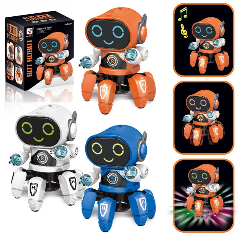 Dance-Music-6-Claws-Robot-Octopus-Spider-Robots-Vehicle-Birthday-Gift ...
