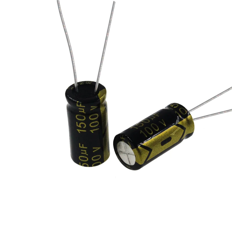 10pcs-150uF-100V-150MFD-100Volt-Aluminum-Electrolytic-Capacitor-10-20mm ...