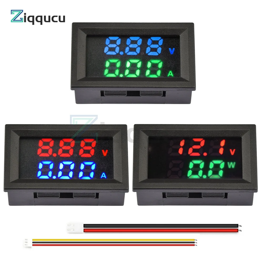 M430 DC 4-30V Digital Voltmeter Ammeter Dual Display Voltage Detector ...