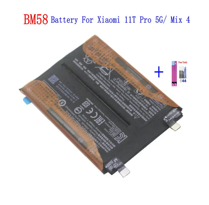 1x-BM58-5000mAh-Replacement-Battery-For-Xiaomi-11T-Pro-5G-Mix-4-Mix4 ...