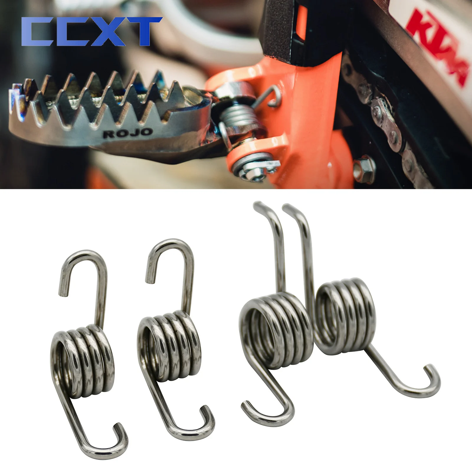 Motorcycle-Footpegs-Foot-Pegs-Footrest-Spring-For-KTM-SX-SXF-EXC-EXC-XC ...
