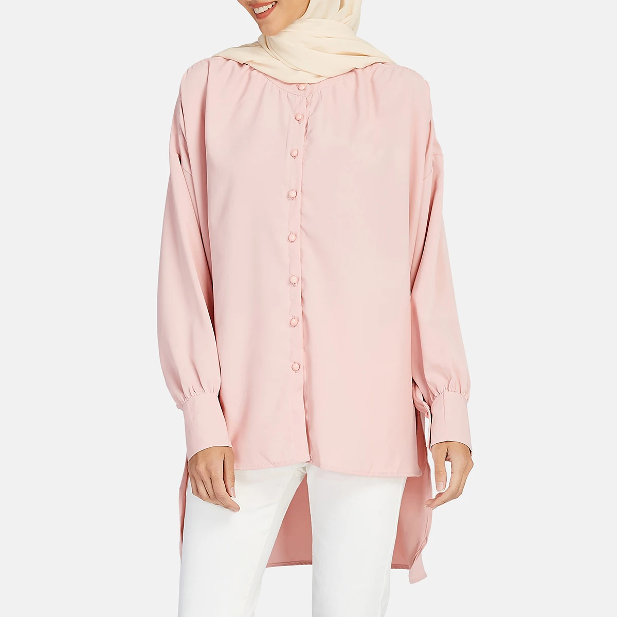 Long-Tops-for-Women-Fashion-Loose-Shirts-Muslim-Ramadan-Islamic-Dubai ...