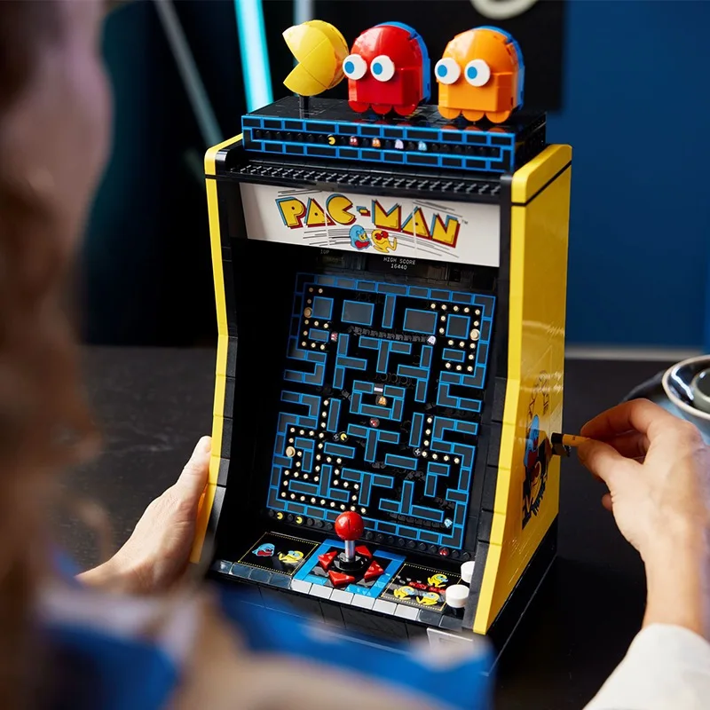 2023-NEW-10323-Pac-Man-Arcade-Cabinet-Building-Blocks-2651pcs-Retro ...